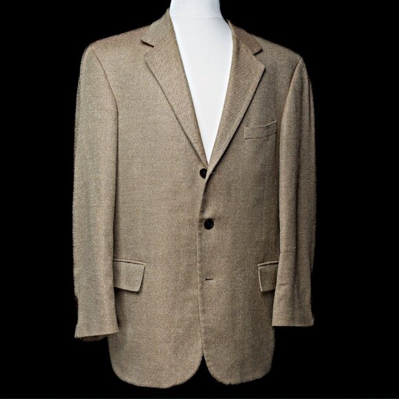 Nautica | Suits & Blazers | Mens Silk And Wool Blazer 42 Regular Classic Three Button Blazer ...